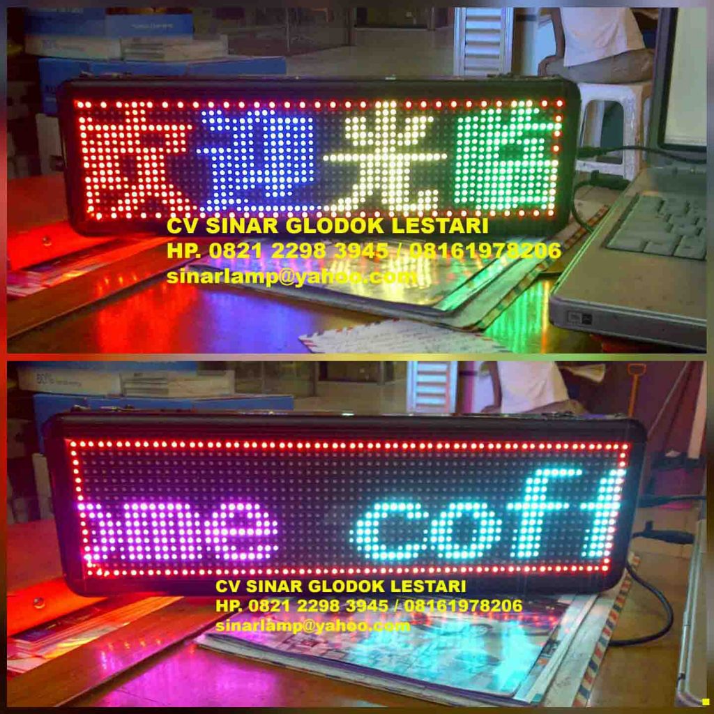 Running Text RGB Moving Sign Agen Dan Distributor Lampu CV Sinar Running Text RGB Moving Sign Agen Dan Distributor Lampu CV Sinar
